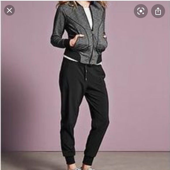 Athleta | Jackets & Coats | Athleta Bombastic Jacket In Black Heather ...